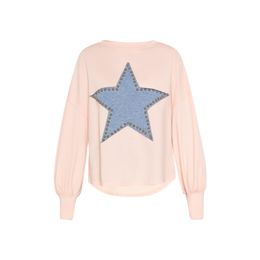 Gaya Sweatshirt 'Festival' Damen Gr&ouml;&szlig;e L blue denim / gold / rosa
