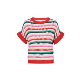 Ebeeza Pullover 'Boho' Damen Gr&ouml;&szlig;e S t&uuml;rkis / rosa / rot / wei&szlig;