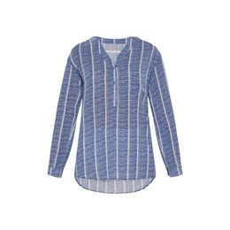 Sanika Bluse 'Fashion Look' Damen Gr&ouml;&szlig;e L saphir / wei&szlig;
