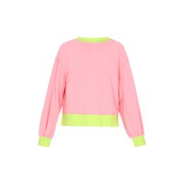 Sanika Sweatshirt Damen Gr&ouml;&szlig;e S limette / pink