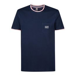 PETROL INDUSTRIES Shirt Herren Gr&ouml;&szlig;e XL blau / pink / wei&szlig;