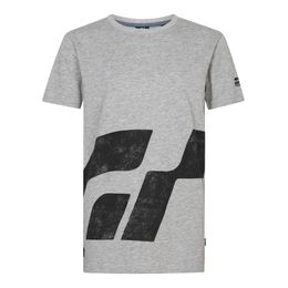 PETROL INDUSTRIES T-Shirt Jungen Gr&ouml;&szlig;e 164 hellgrau / schwarz