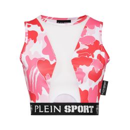 Plein Sport Sporttop Damen Gr&ouml;&szlig;e S fuchsia / rosa / schwarz / wei&szlig;
