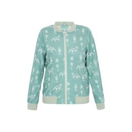 swirly Between-Season Jacket female size XL Mint / Pastel green / Off white