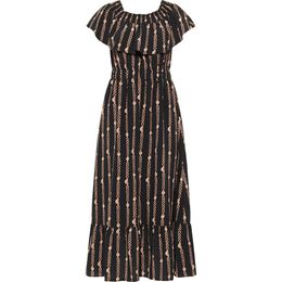 faina Kleid Damen Gr&ouml;&szlig;e 36 gold / schwarz Sommerkleid