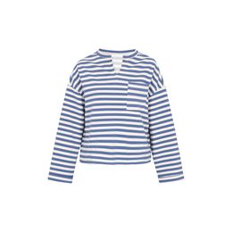 Sanika Shirt 'Fashion Look' Damen Gr&ouml;&szlig;e L blau / wei&szlig;