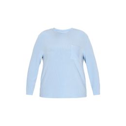 Sidona Bluse Damen Gr&ouml;&szlig;e XL hellblau / wei&szlig;