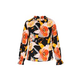 NAEMI Bluse Damen Gr&ouml;&szlig;e S gelb / orange / schwarz / wei&szlig;