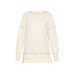 Sanika Sweatshirt Damen Gr&ouml;&szlig;e L hellbeige / blau / gelb / gr&uuml;n / rot