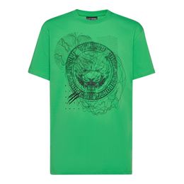 Plein Sport T-Shirt 'Tiger' Herren Gr&ouml;&szlig;e XXXL gr&uuml;n / schwarz
