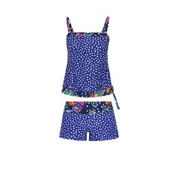 EYOTA Tankini Damen Gr&ouml;&szlig;e M blau / hellblau / orange / wei&szlig;