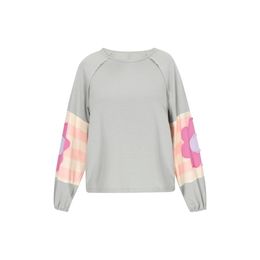 Gaya Sweatshirt Damen Gr&ouml;&szlig;e M creme / hellgr&uuml;n / pfirsich / fuchsia