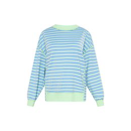 Sanika Sweatshirt Damen Gr&ouml;&szlig;e XL blau / limette