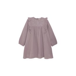 Minymo Sommerkleid ' MIDress LS w. Emb ' M&auml;dchen Gr&ouml;&szlig;e 110 altrosa