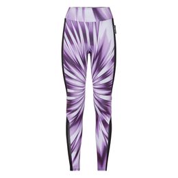 Plein Sport Leggings Damen Gr&ouml;&szlig;e 5XL lila / wei&szlig;