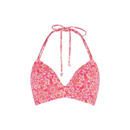 Lingadore Bikinitop Damen Gr&ouml;&szlig;e 70 orange / pink / hellpink / wei&szlig;