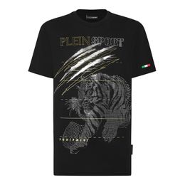 Plein Sport Shirt 'Tiger' male size M Gold / Black / Silver