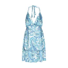 Ebeeza Kleid 'Spring Summer' Damen Gr&ouml;&szlig;e 40 aqua / dunkelblau / rosa / wei&szlig; Winterkleid