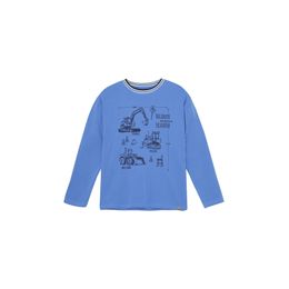 Minymo Sweater ' MIT-shirt LS ' Jungen Gr&ouml;&szlig;e 122 blau / schwarz