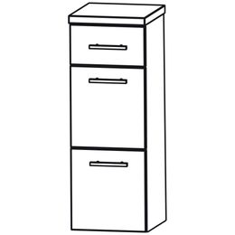 Puris Star Line Highboard 30 x 30 x 82,8 cm mit 1 Schubkasten und 2 Auszügen, Griff 294