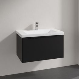 Villeroy & Boch Villeroy & Boch Subway 3.0 Badmöbel-Set 80 cm, Griff volcano black, 1 Auszug