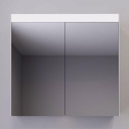 Duravit Licht & Spiegel Spiegelschrank ""Best"" - Version, 2 Türen, 81 x 76 cm, Steckdose: LKZ 2 (CH)"