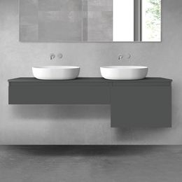 OLTENS Vernal Badmöbel-Set 3-teilig mit 2 Unterschränken mit Schubladen und Konsolenplatte 160 x 25,2/48,6 cm