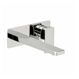 Herzbach CEO Waschtisch-Wandbatterie Unterputz Farbset mit 1 Blende 21 cm