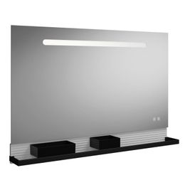 Burgbad Fiumo Leuchtspiegel mit horizontaler LED-Beleuchtung 120 x 81,7 cm