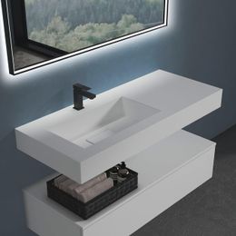progettobagno Orta Waschtisch 120 cm Ausführung links mit Hahnloch