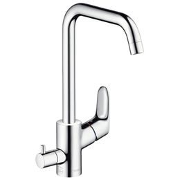 Hansgrohe Focus M41 Einhebel-Küchenmischer 260, Geräteabsperrventil, 1jet