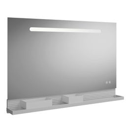 Burgbad Fiumo Leuchtspiegel mit horizontaler LED-Beleuchtung 120 x 81,7 cm
