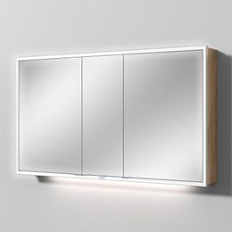 Sanipa Reflection Melamin-Spiegelschrank MILO 130 mit 3 Türen