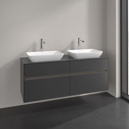 Villeroy & Boch Villeroy & Boch Collaro Waschtischunterschrank 140 x 54,8 cm , mit LED-Beleuchtung, mit 4 Auszügen