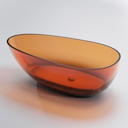 Steinberg Serie 489 freistehende Badewanne aus Polyresin 168 x 85 cm
