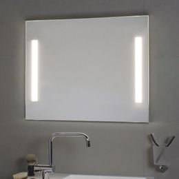 Koh-I-Noor Badspiegel 100 x 80 cm mit seitlicher LED-Beleuchtung in neutral-weiß