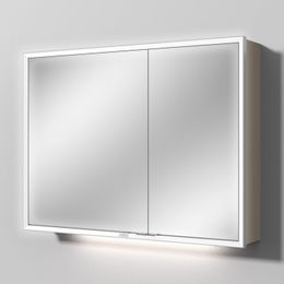 Sanipa Reflection Melamin-Spiegelschrank MILO 100 mit 2 Türen