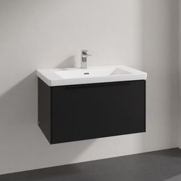 Villeroy & Boch Villeroy & Boch Subway 3.0 Badmöbel-Set 80 cm, Griff volcano black, 1 Auszug
