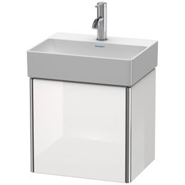 Duravit XSquare Waschtischunterbau wandhängend mit 1 Tür, Türanschlag links