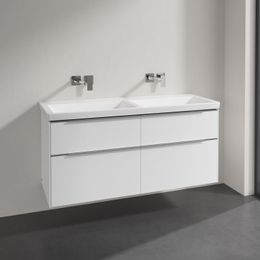 Villeroy & Boch Villeroy & Boch Subway 3.0 Badmöbel-Set 130 cm, 4 Auszüge, Doppelwaschtisch
