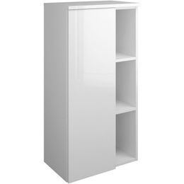 Burgbad Badu Halbhoher Schrank 50 cm, 1 Tür, Anschlag links, 1 Regal
