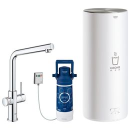 Grohe Red Duo Armatur und Boiler Größe L, Armatur mit L-Auslauf