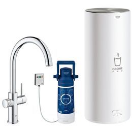 Grohe Red Duo Armatur und Boiler Größe L, Armatur mit C-Auslauf