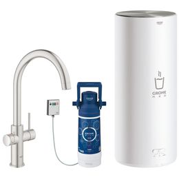 Grohe Red Duo Armatur und Boiler Größe L, Armatur mit C-Auslauf