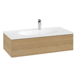 Villeroy & Boch Villeroy & Boch Antao Waschbeckenunterschrank, 98,8 x 25,6 cm, 1 Auszug, Front ohne Struktur