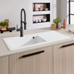 Villeroy & Boch Villeroy & Boch Subway Style 60 Einbauspüle, Ablaufgarnitur mit Handbetätigung, Becken links