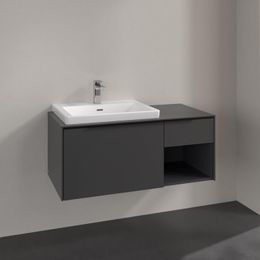 Villeroy & Boch Villeroy & Boch Subway 3.0 Waschtischunterschrank 100,1 cm, 2 Auszüge und Regal rechts, ohne LED-Beleuchtung