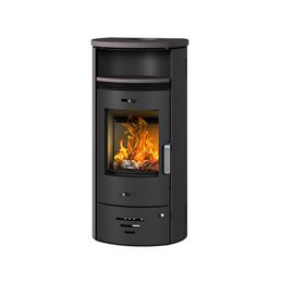 Accente International Kaminofen 'Casablanca 3.0 Rosewood Deluxe' schwarz/braun 7,5 kW