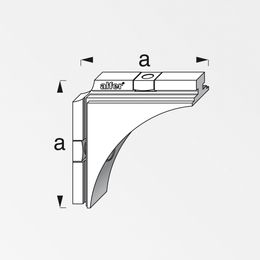 alfer Verbindungswinkel Coaxis 48,5 x 48,5 mm 2 St&uuml;ck