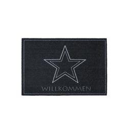 toom Schmutzfangmatte 'Willkommen' schwarz 39 x 58 cm